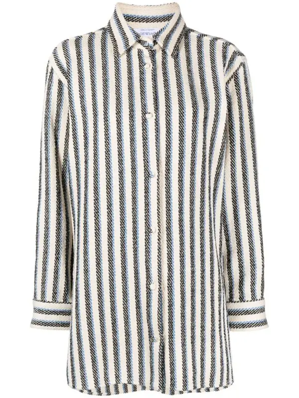Off-White Arrows-embroidered Woven Shirt