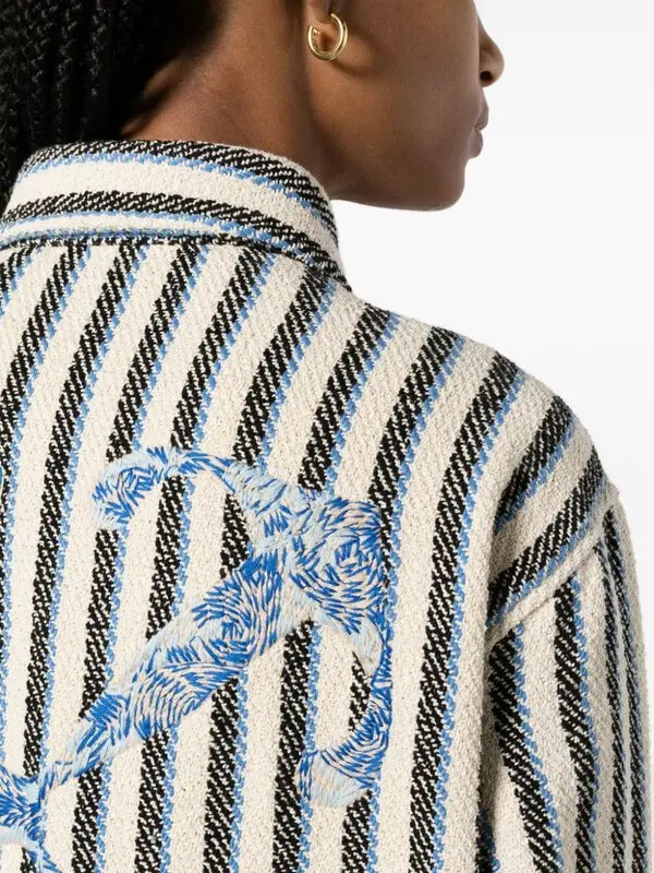 Off-White Arrows-embroidered Woven Shirt