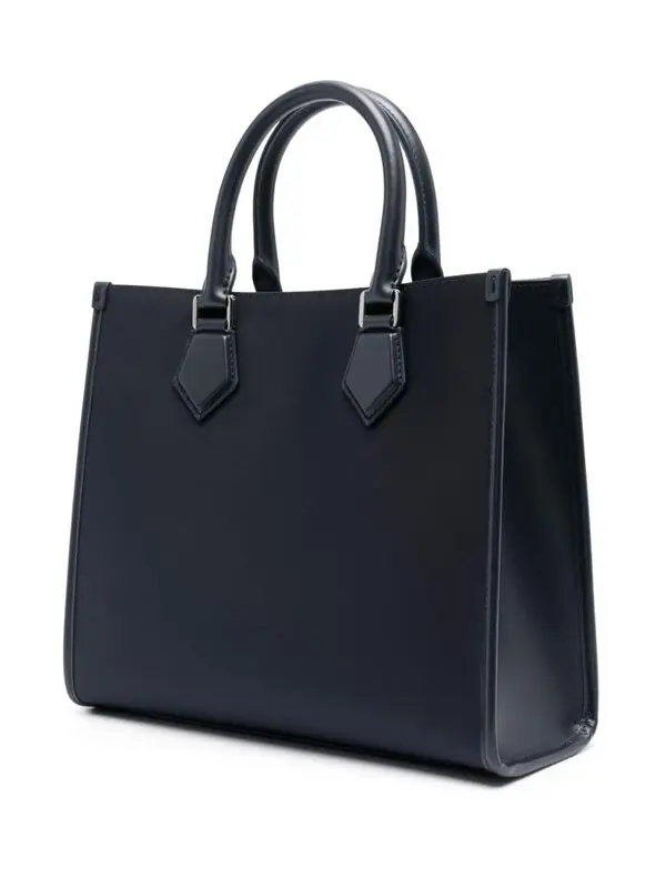 Dolce & Gabbana Logo-embossed Canvas Tote Bag - Blue
