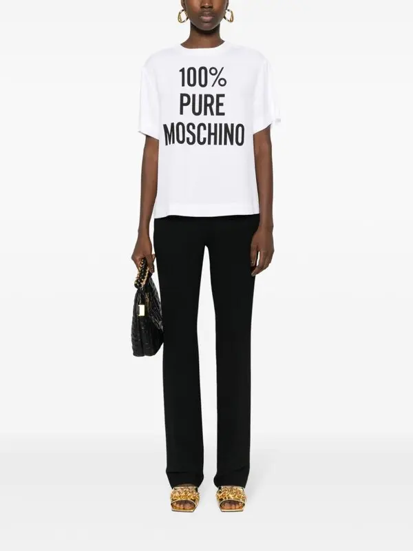 Moschino Press-creased Straight-leg Trousers