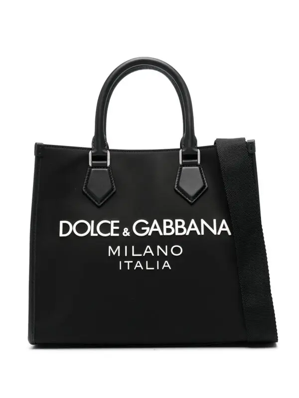 Dolce & Gabbana Logo-embossed Tote Bag - Black