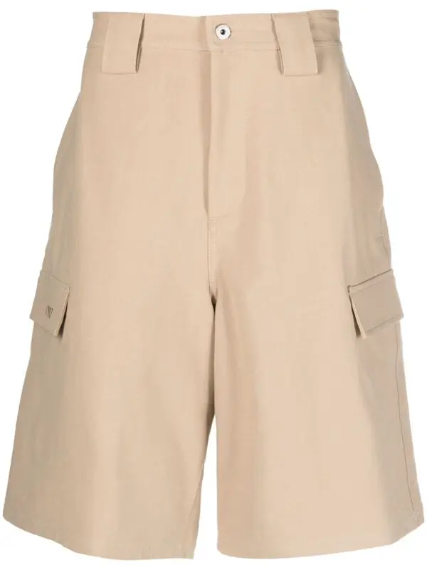 Off-White Logo-embroidered Cargo Shorts - Neutrals