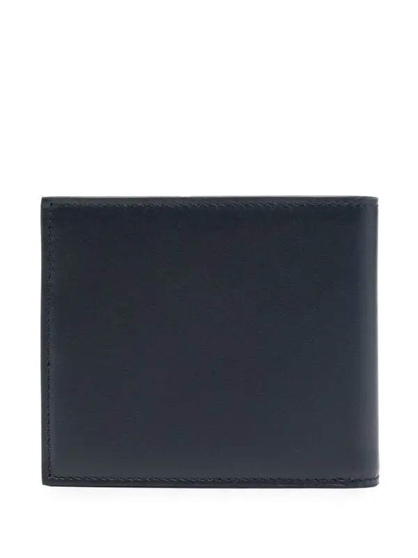 Dolce & Gabbana Embossed-logo Leather Wallet - Blue