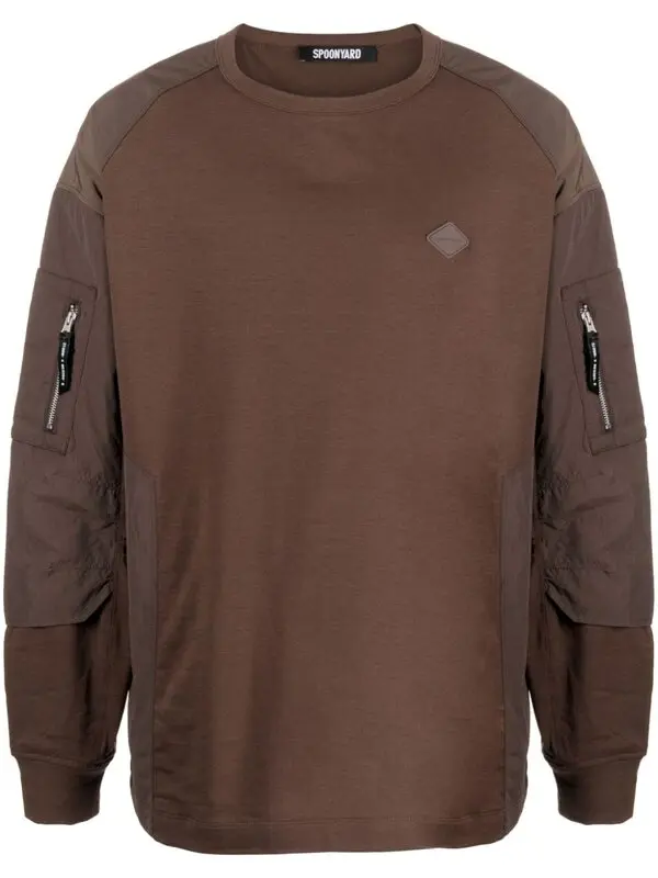 SPOONYARD Crew-neck Cotton Sweatshirt