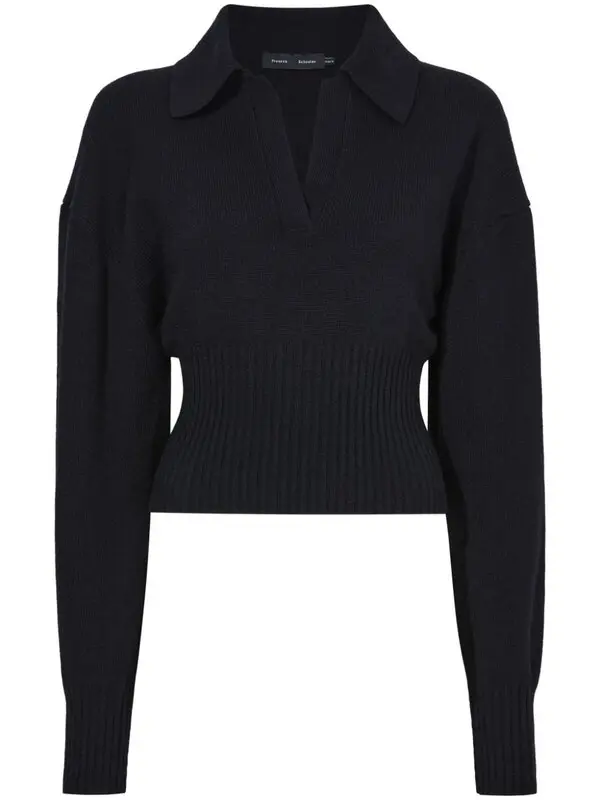 Proenza Schouler V-neck Cashmere Jumper - Black