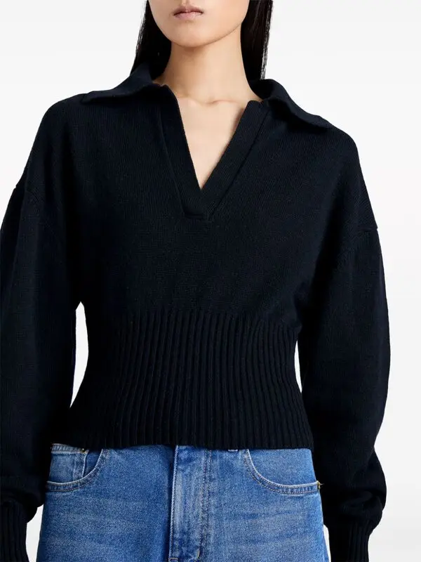 Proenza Schouler V-neck Cashmere Jumper - Black