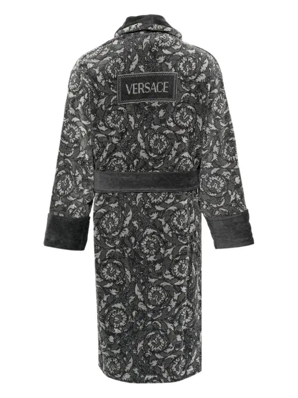 Versace Barocco Belted Bathrobe