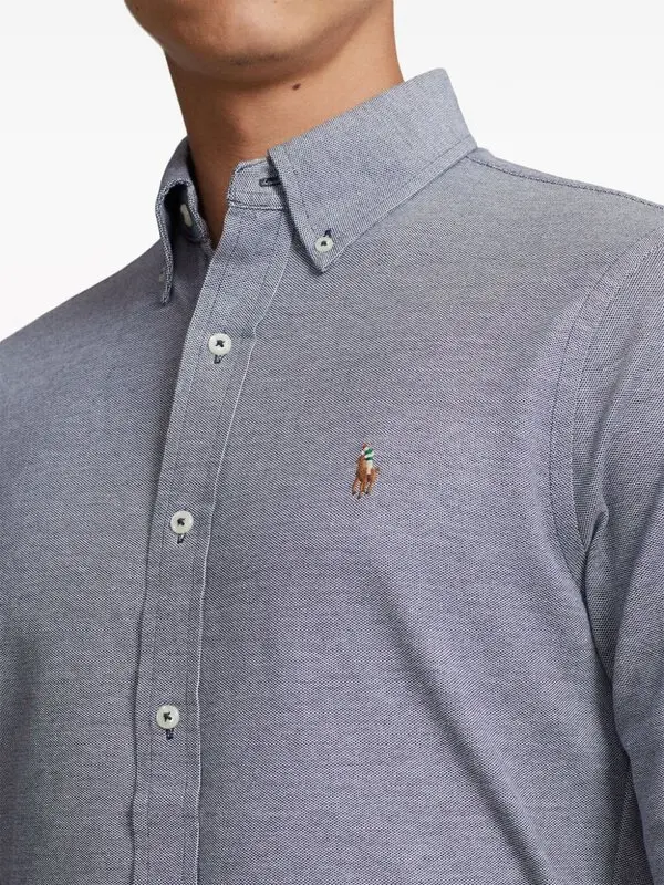 Polo Ralph Lauren Polo Pony-embroidered Cotton Shirt - Blue