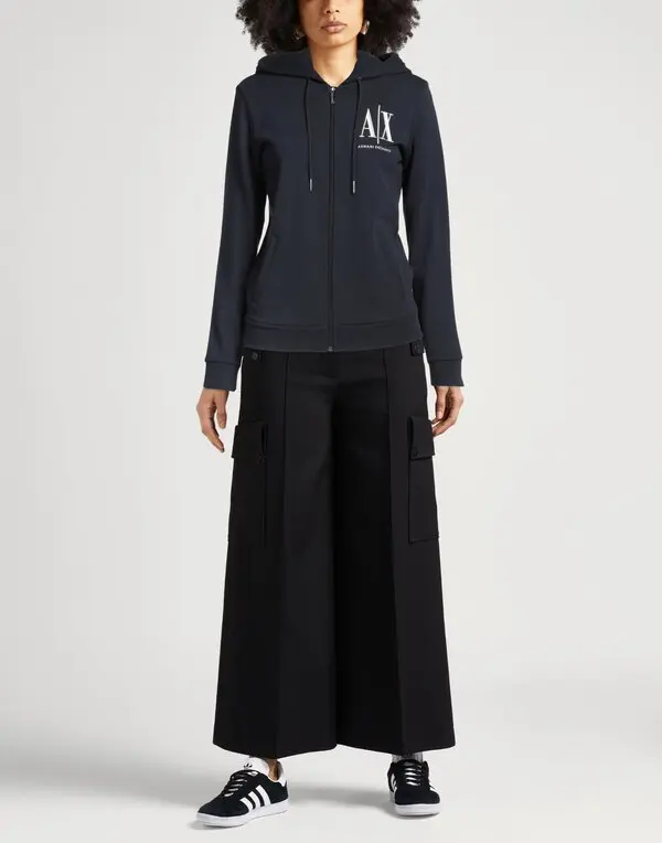 Armani Exchange Cotton-blend Fleece Sweatshirt - Navy