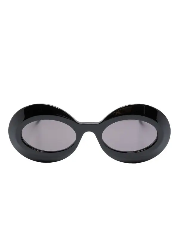 Loewe Inflated Oval Sunglasses - Black | Editorialist