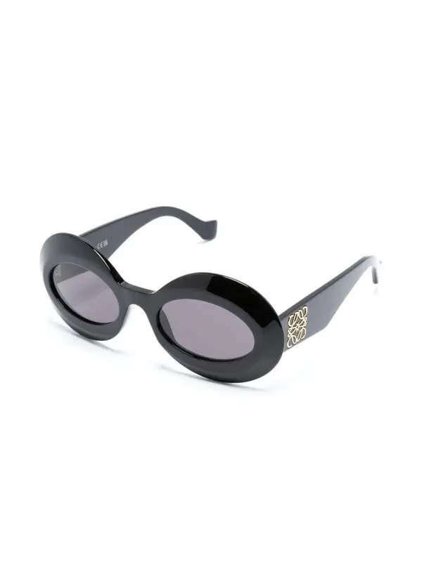 Loewe Inflated Oval Sunglasses - Black | Editorialist