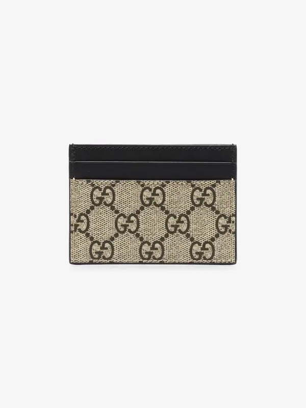 Gucci Brown Kingsnake Leather Card Holder