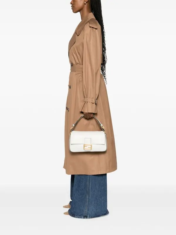 Fendi Ff Leather Shoulder Bag