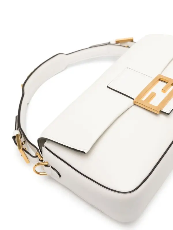 Fendi Ff Leather Shoulder Bag