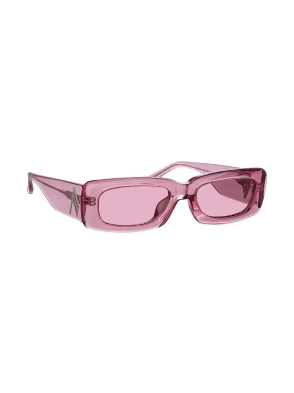 Linda Farrow X The Attico Mini Marfa Rectangle Sunglasses  display picture 1