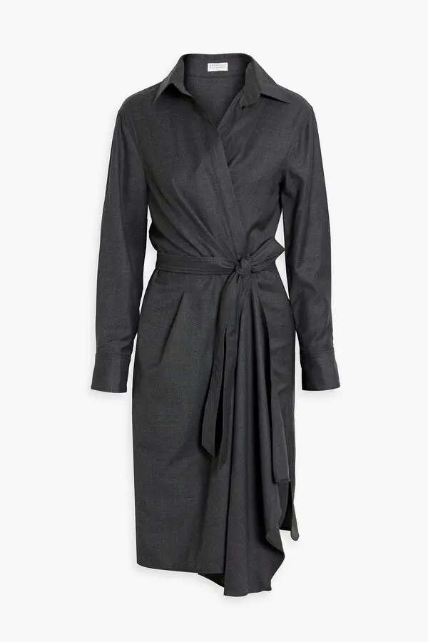 dark grey wrap dress Men's Regular Fit Basic Dress Shirt in Charcoal Grey 21½ 37/38 / Charcoal main image 0