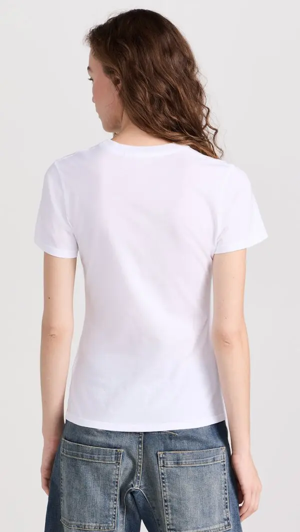 NILI LOTAN Mariela Crewneck Tee - White