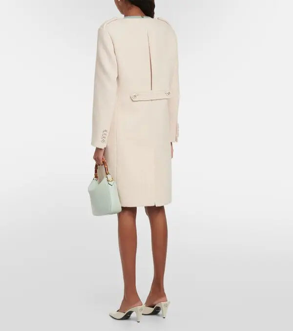Gucci Embellished Wool-blend Bouclé Coat
