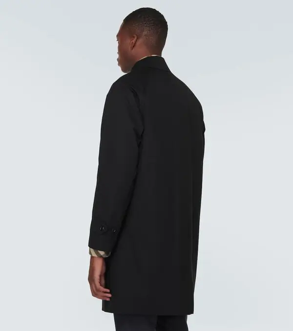 Burberry Cotton Gabardine Car Coat - Black