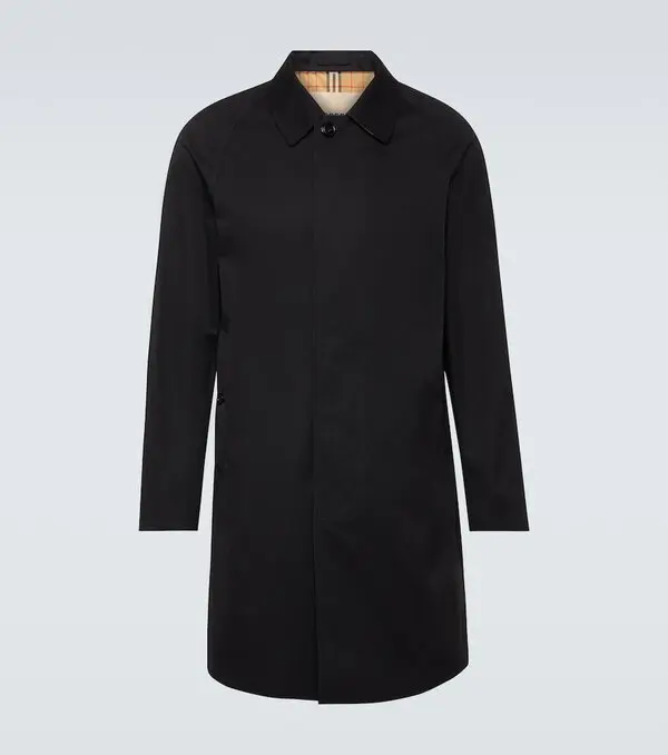 Burberry Cotton Gabardine Car Coat - Black