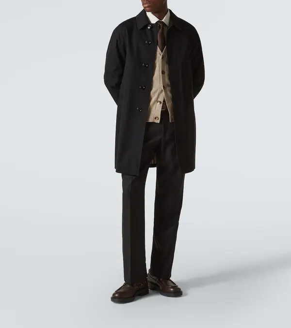 Burberry Cotton Gabardine Car Coat