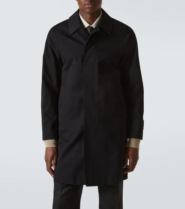 Burberry Cotton Gabardine Car Coat