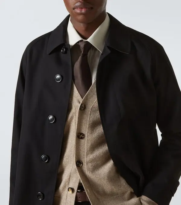 Burberry Cotton Gabardine Car Coat