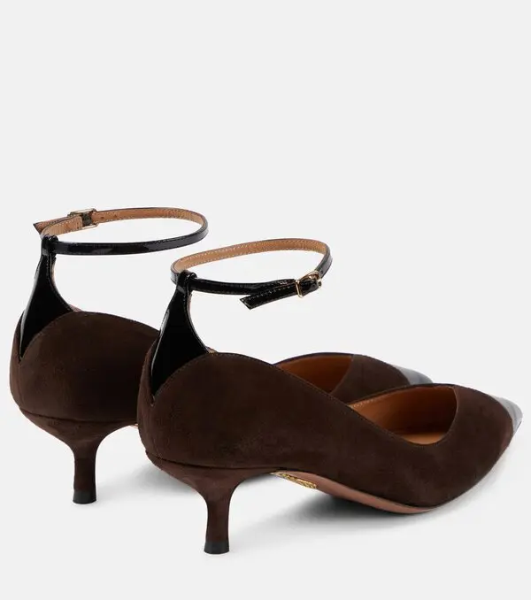 AQUAZZURA Pinot 50 Suede Pumps