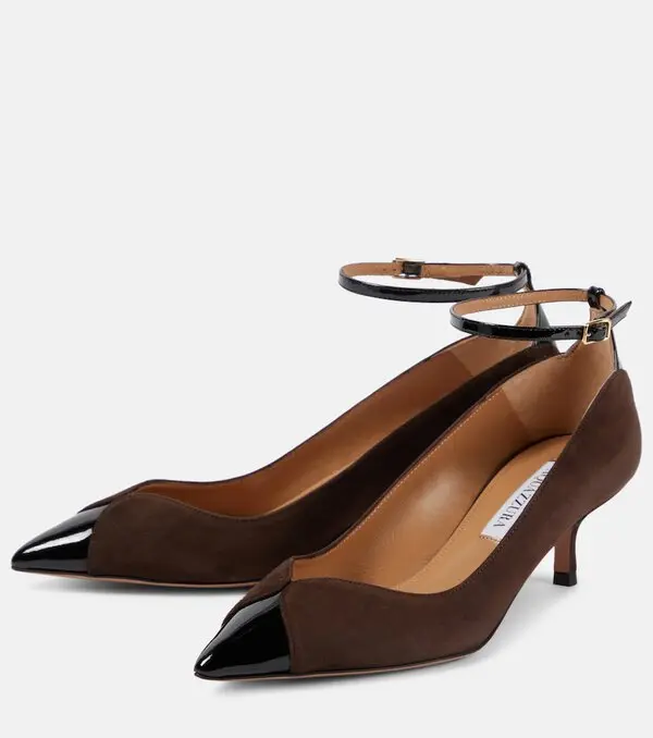 AQUAZZURA Pinot 50 Suede Pumps