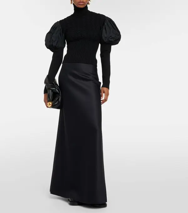 Max Mara Clavier Cotton-blend Jersey Maxi Skirt