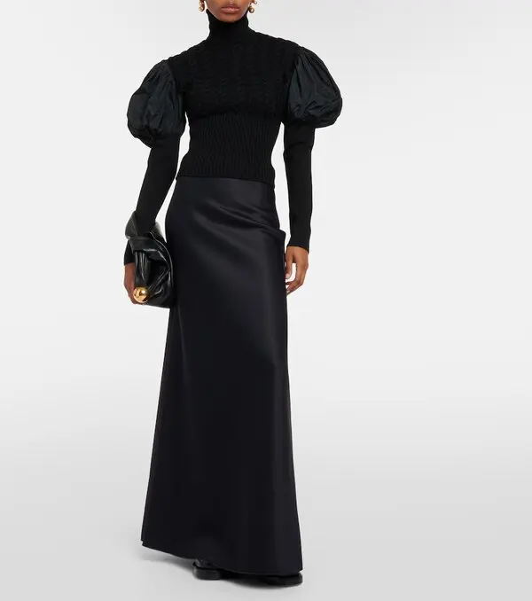Max Mara Clavier Cotton-blend Jersey Maxi Skirt
