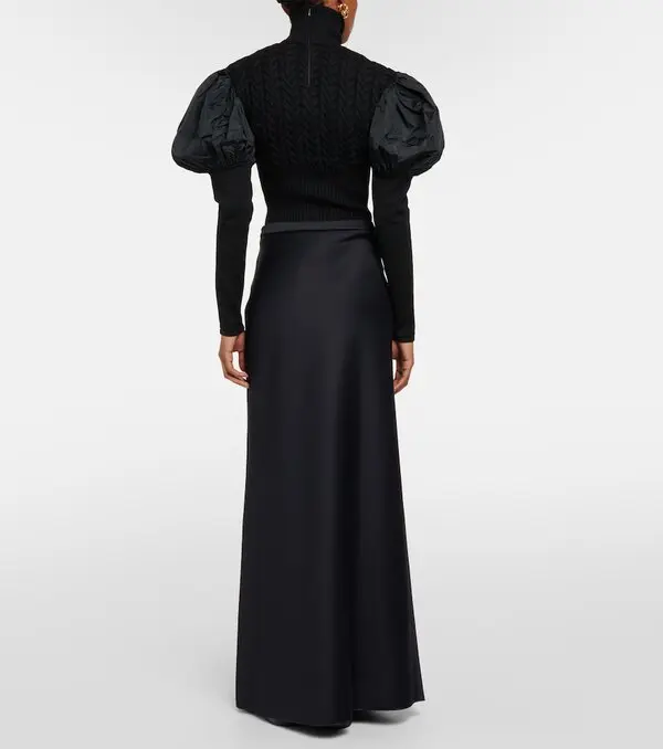Max Mara Clavier Cotton-blend Jersey Maxi Skirt