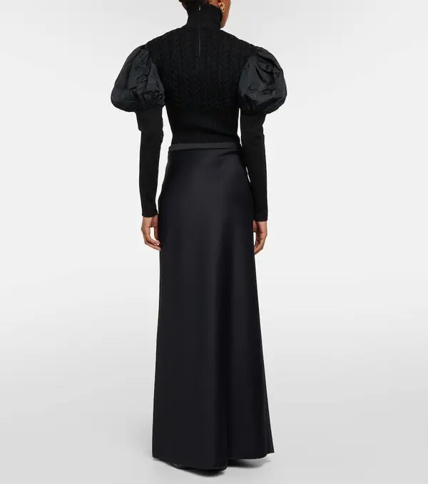 Max Mara Clavier Cotton-blend Jersey Maxi Skirt
