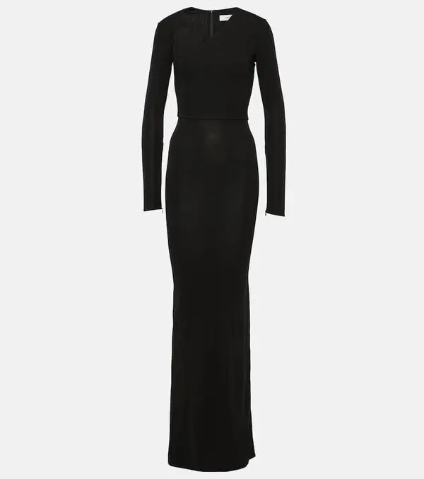 audrey hepburn black lace dress Alex Perry Black Sequined Long Sleeve Dress UK S