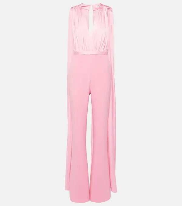 Safiyaa Bianca Caped Jumpsuit - Gold