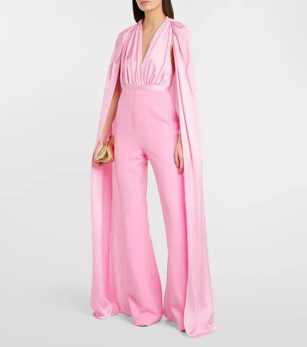 Safiyaa Bianca Caped Jumpsuit