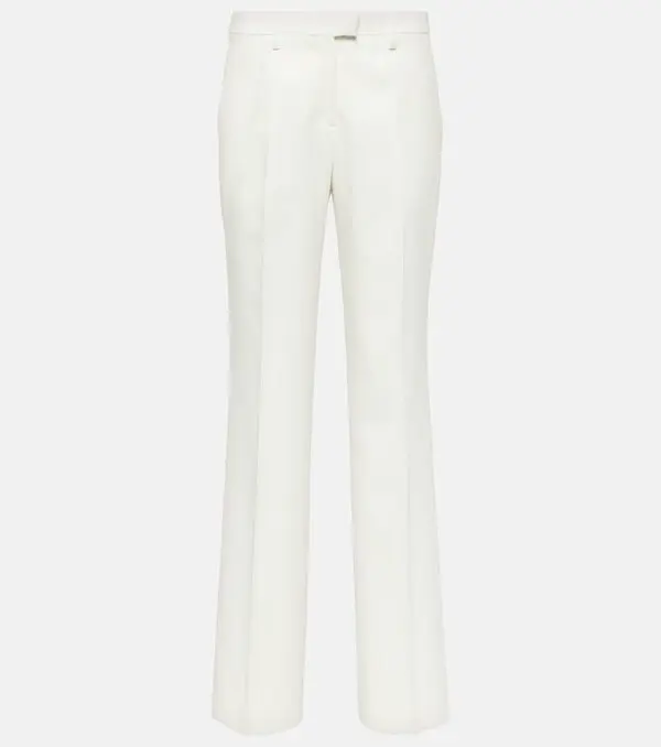 Etro Mid-rise Flared Pants - White