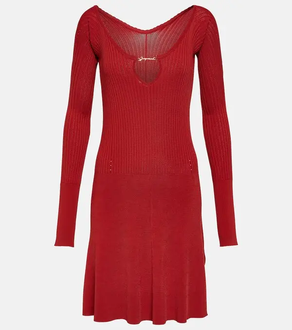 Jacquemus La Mini Robe Pralu Minidress - Black