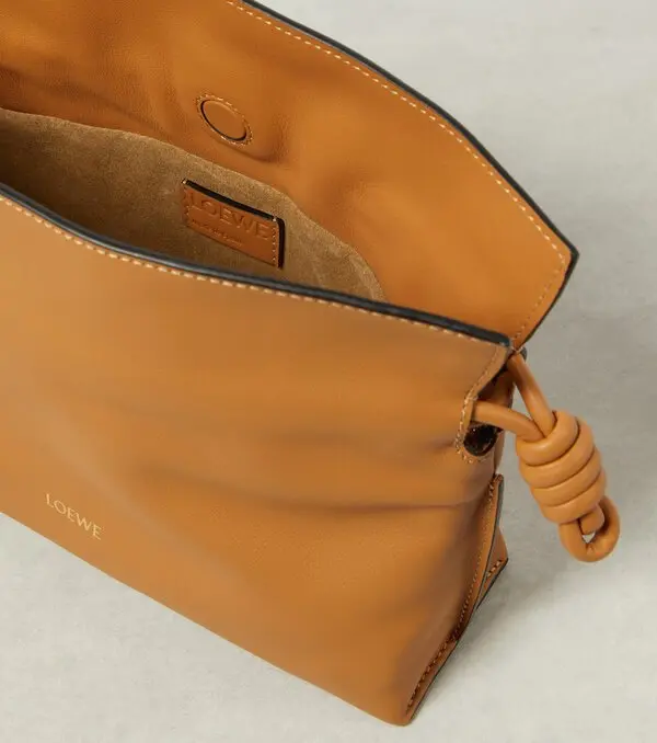 Loewe Flamenco Mini Leather Clutch - Brown