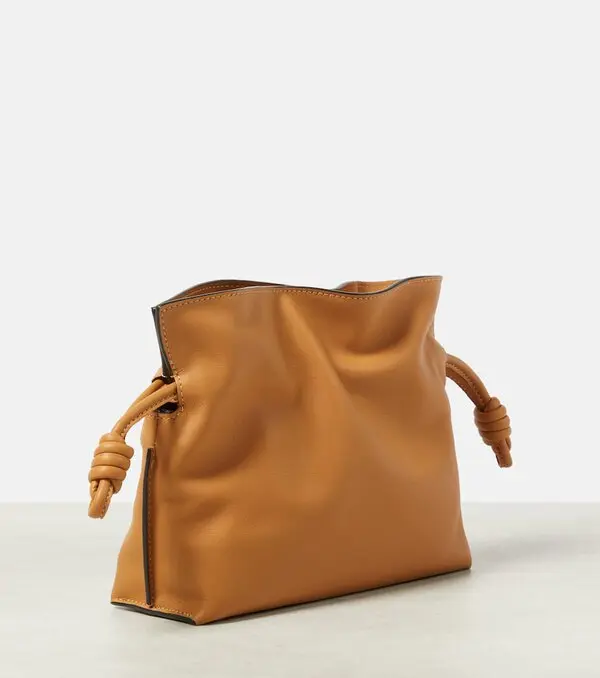 Loewe Flamenco Mini Leather Clutch - Brown