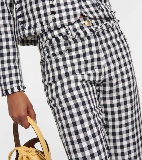 Etro Gingham Flared Pants