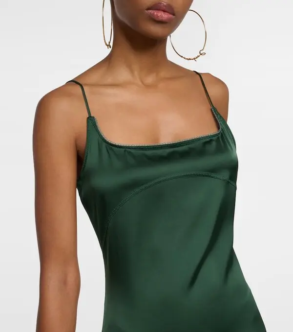 Jacquemus La Robe Notte Slip Dress - Green