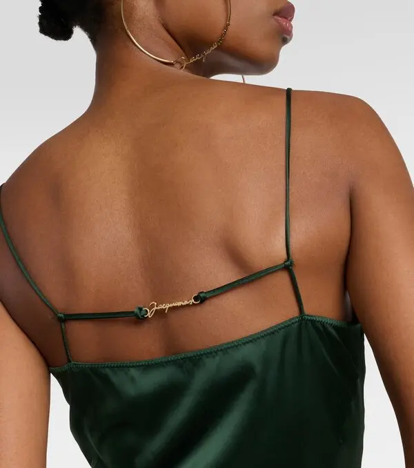 Jacquemus La Robe Notte Slip Dress - Green