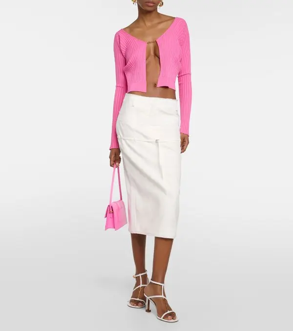 Jacquemus La Maille Pralù Longue Cardigan - Pink