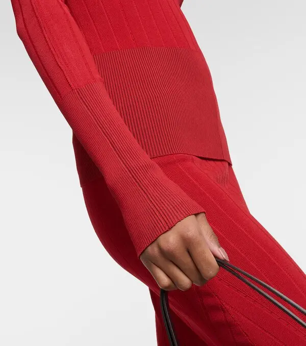 Jacquemus Le Haut Pralu Off-shoulder Sweater - Red