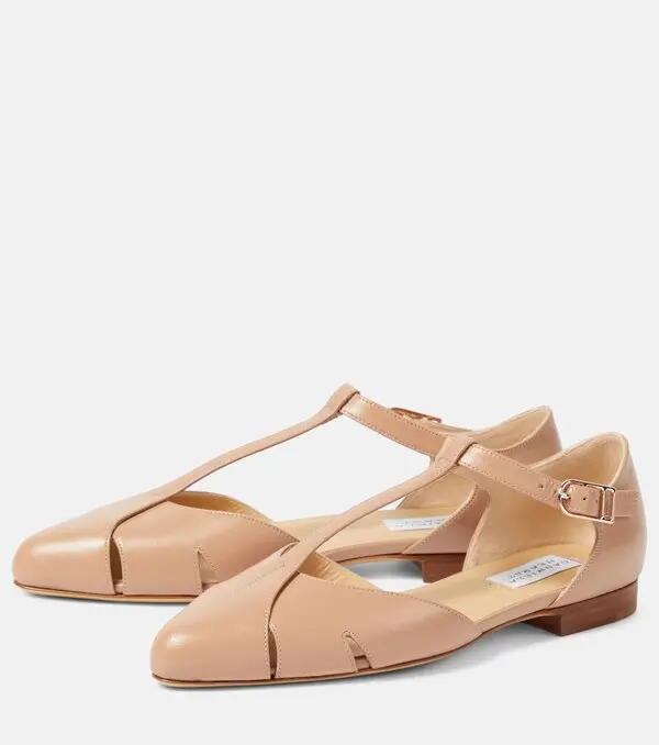 Gabriela Hearst Harlow Leather Ballet Flats
