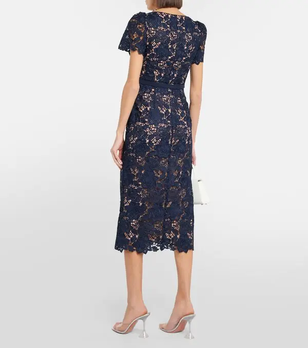 SELF-PORTRAIT Lace Midi Dress