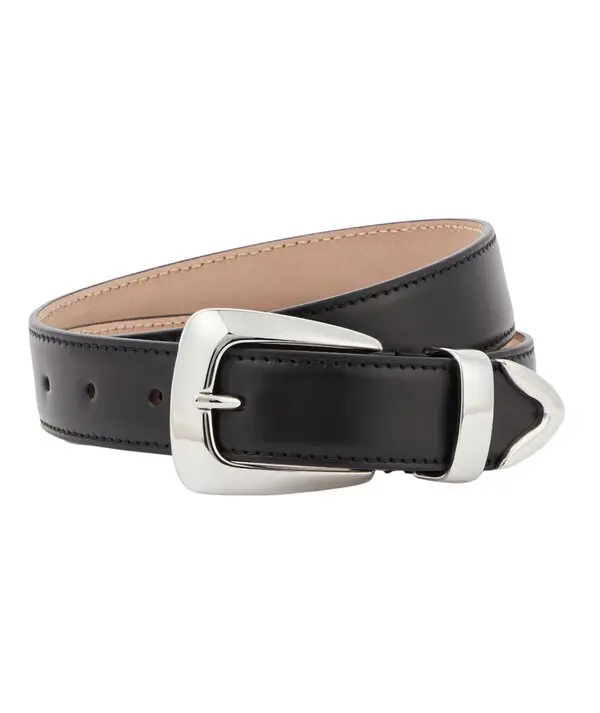 Khaite Benny Leather Belt - Black