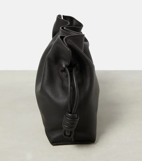 Loewe Flamenco Leather Clutch - Black