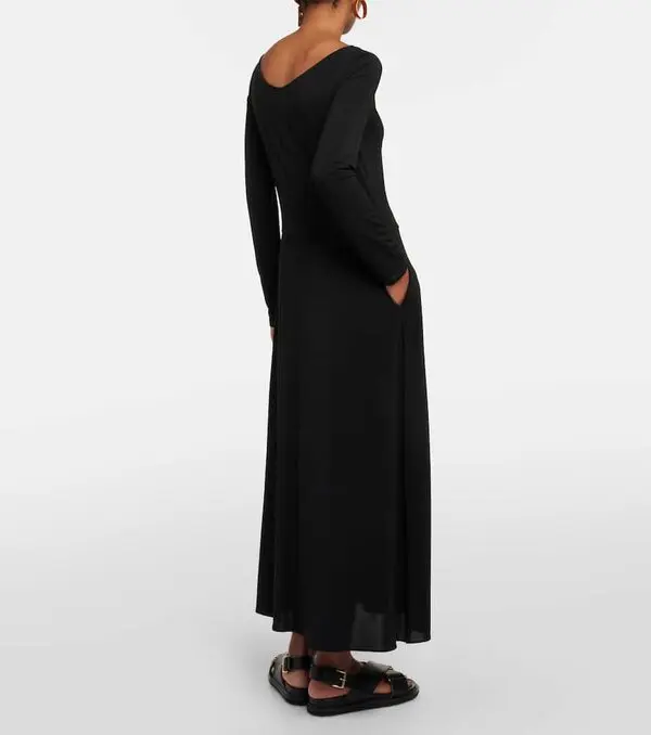 Max Mara Valido Pleated Maxi Dress